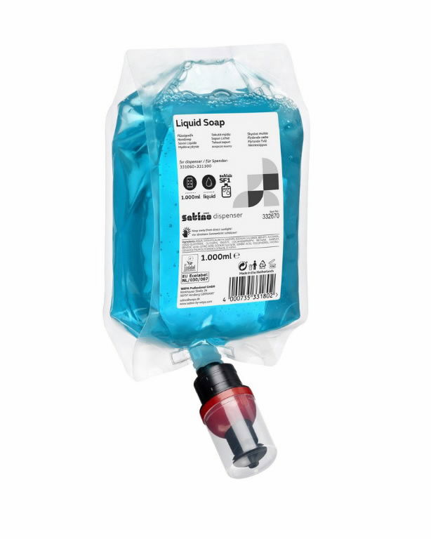 Skystas muilas Satino by WEPA Liquid Soap, 6 vntx 1000 ml SF1 ...