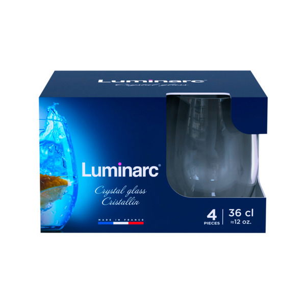 Krištolinės stiklinės LUMINARC MENADES, 360 ml, 4 vnt - ermitazas.lt