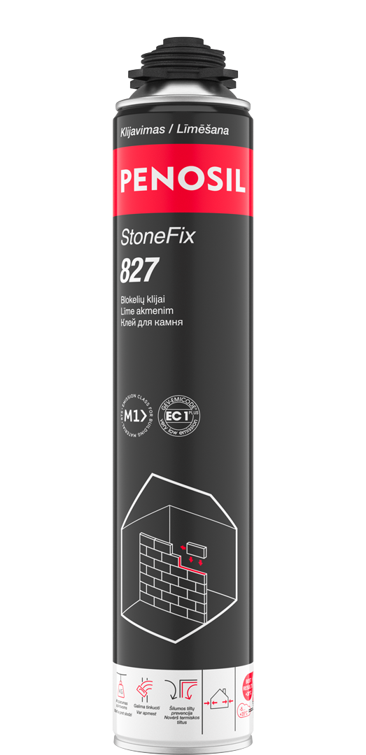 Blokelių klijai PENOSIL STONEFIX 827, šviesiai geltonos sp., 750 ml - ermitazas.lt