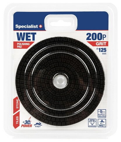 Deimantinis šlifavimo diskelis SPECIALIST+, 125 mm, 200P, universalus ...