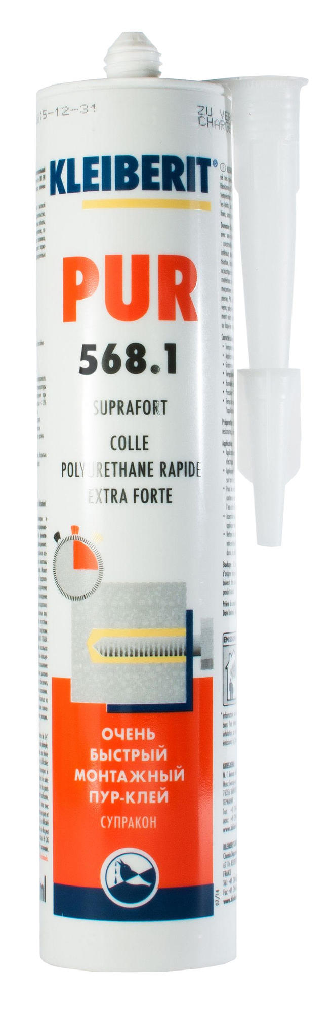 Poliuretaniniai montažiniai klijai KLEIBERIT 568.1, 460 g - ermitazas.lt