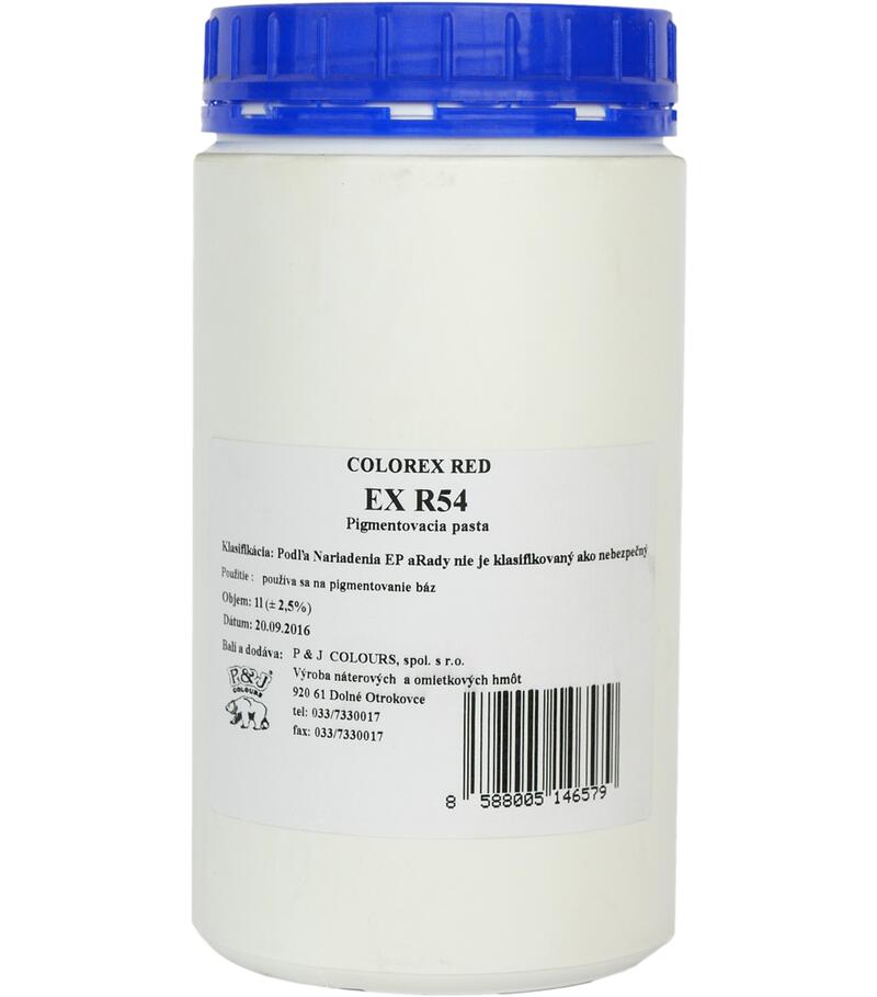Tonavimo pasta COLOREX VERSACOL HP, Red EX R54, 1 l, 1000 ml - ermitazas.lt