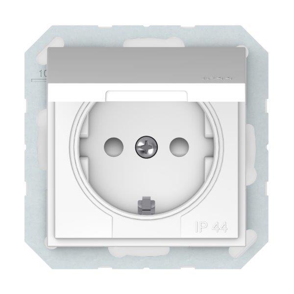 Kištukinis lizdas be rėmelio Vilma QR1000, su įžeminimu ir užsklanda ...