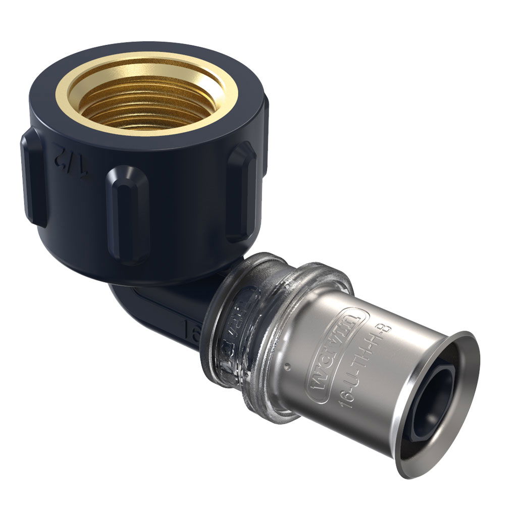 Presuojama alkūnė WAVIN Tigris K5, DN16 x 1/2, vidinis sr. - ermitazas.lt