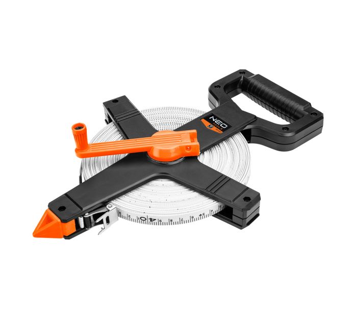 Matavimo juosta NEO, plieninė, 50 m - ermitazas.lt