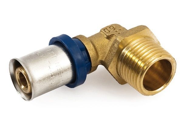 Presuojama alkūnė GENERAL FITTINGS, DN20 x 1/2, išorinis sr. - ermitazas.lt