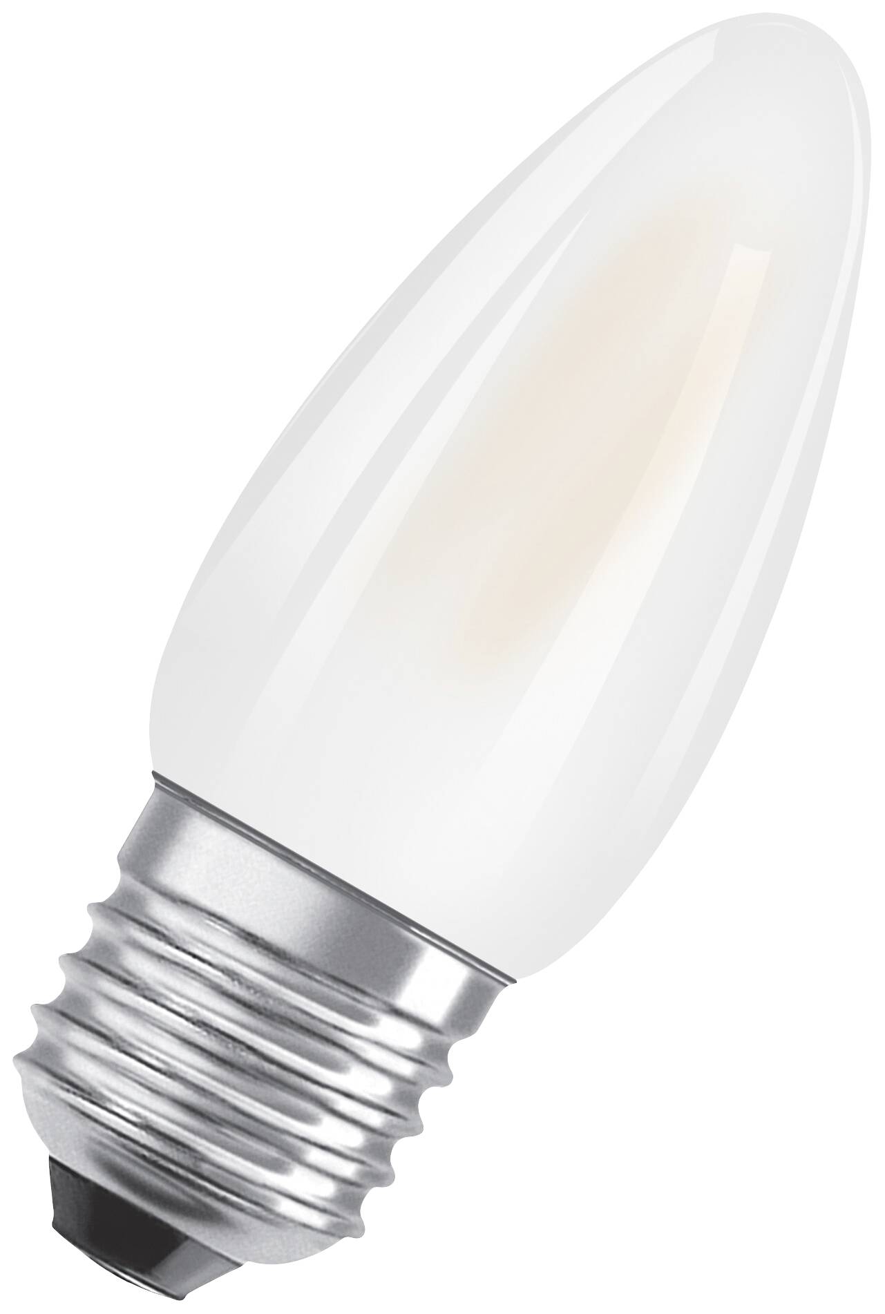 LED lemputė OSRAM Filament, E27, B40, žvakės formos, 4W, 4000K, 470 lm, non-dim, matinė ...