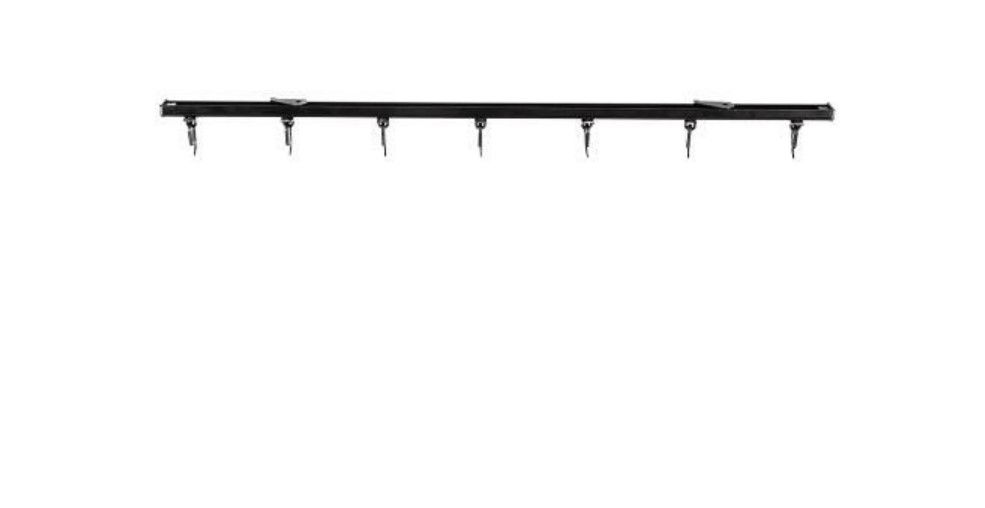 Aliuminio profilis D, komplektas, juodos sp., 300 cm - ermitazas.lt