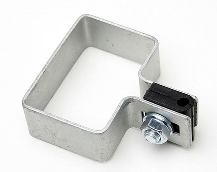 Galinė stulpo apkaba, cinkuota, 60 x 40 mm, 2 vnt. - ermitazas.lt