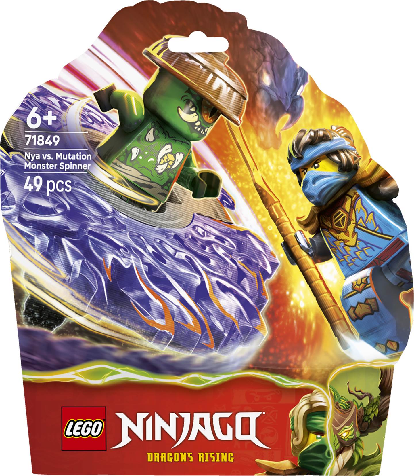 Konstruktorius LEGO Ninjago Nya vs. Mutation Monster Spinner 71849, 49 ...