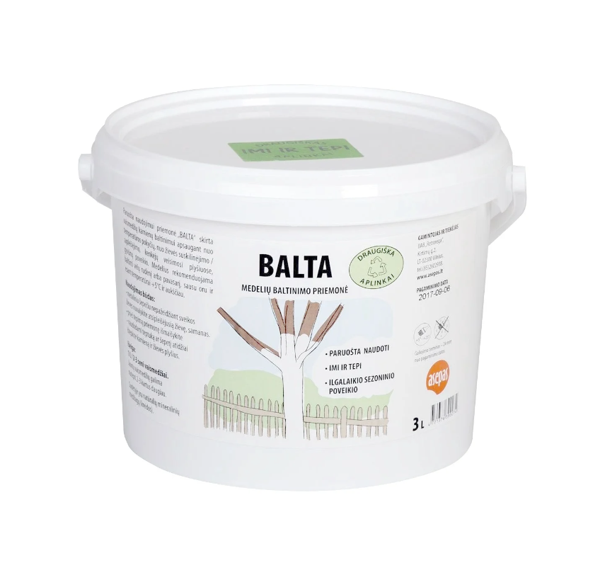 Medelių baltinimo priemonė BALTA , kibirėlyje, 3 l - ermitazas.lt