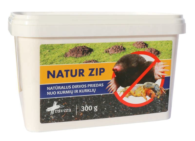 Priemonė nuo kurmių ir kurklių NATUR ZIP, 300 g - ermitazas.lt