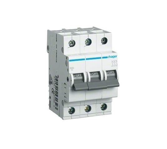 Automatinis jungiklis HAGER, 3P, C, 16A, 6kA, 3 mod. - ermitazas.lt