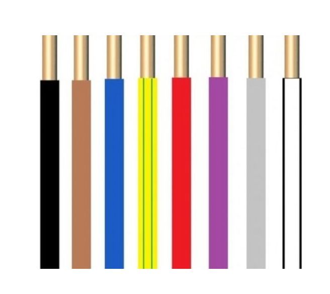 Instaliacinis kabelis, Lietkabelis PV1 (H07V-U), 1,5 mm², žalias ...