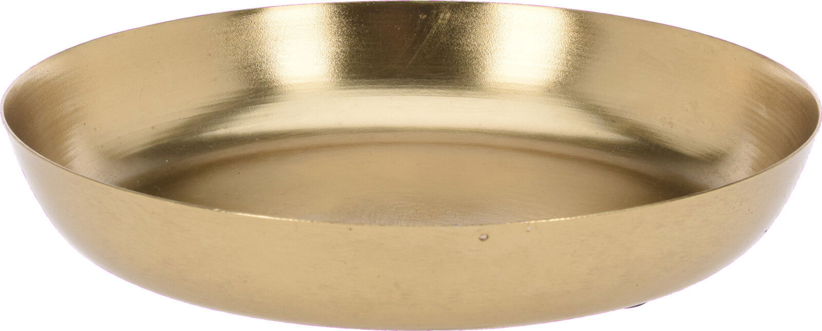 Dekoratyvinis metalinis padėklas - dubuo, apvalus, auksinės sp., 20 cm ...