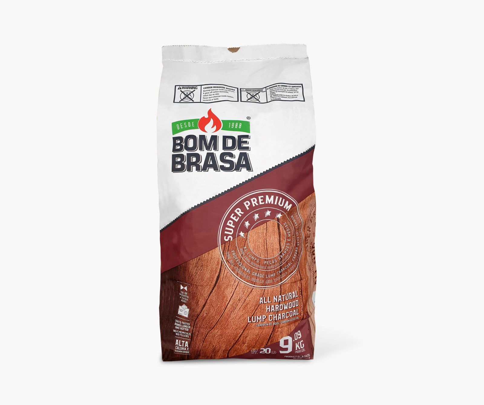 Medžio anglys BOM DE BRASA, 9 kg - ermitazas.lt