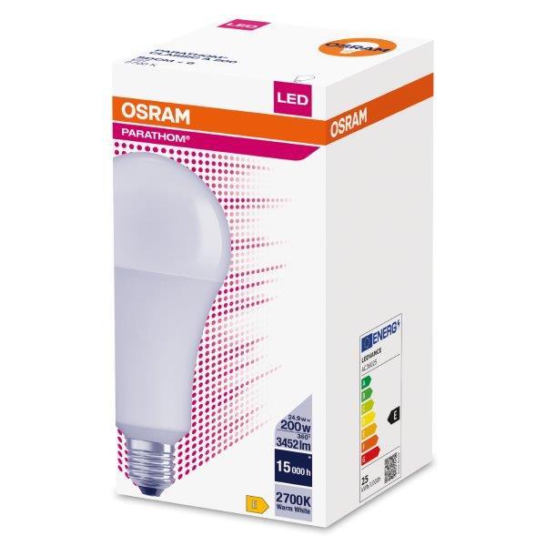 LED lemputė OSRAM PARATHOM CLASSIC, E27, A200, 4000 K, 24 W, 3452 lm, non-dim - ermitazas.lt