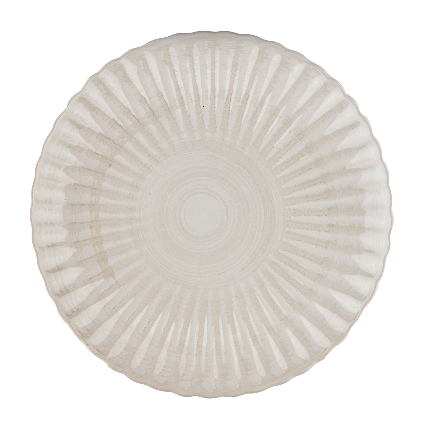 Pietų lėkštė AURORA SHELL, smėlio sp., 27 cm - ermitazas.lt