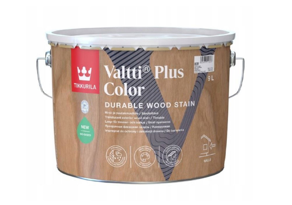 Medienos dažyvė TIKKURILA VALTTI PLUS COLOR, EP bazė, 2,7 l - ermitazas.lt