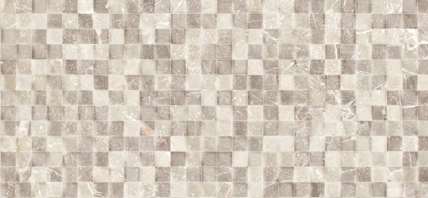 Keraminės dekoratyvinės sienų plytelės DEC AUREA MARFIL, 25 x 50 cm ...