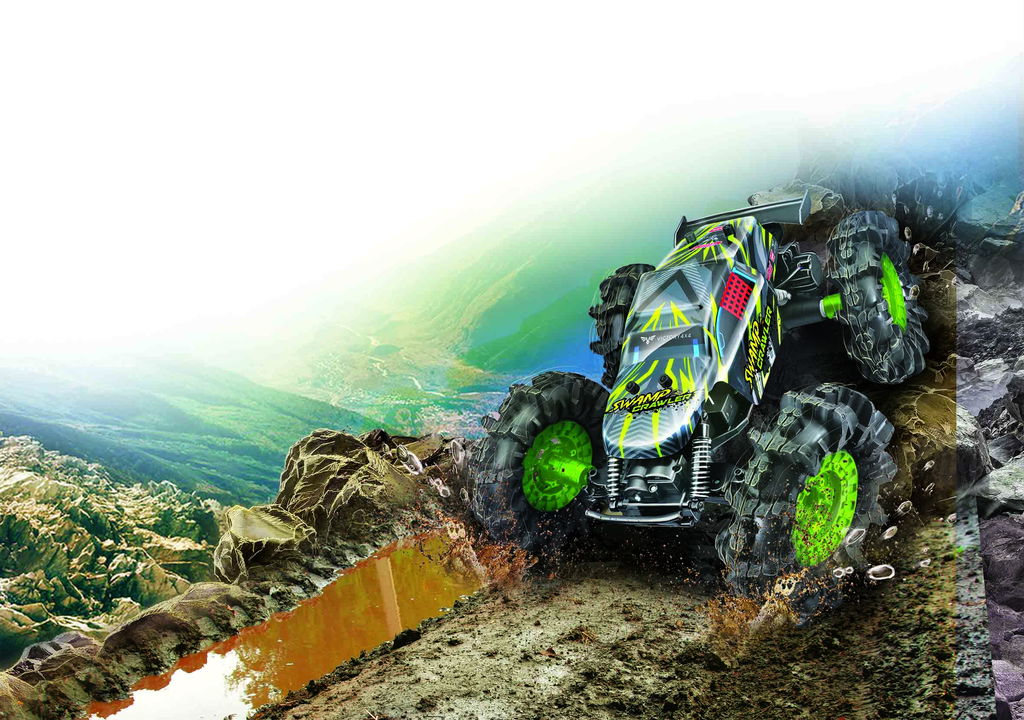 MAISTO TECH valdoma transporto priemonė Swamp Crawler, 82546 - ermitazas.lt