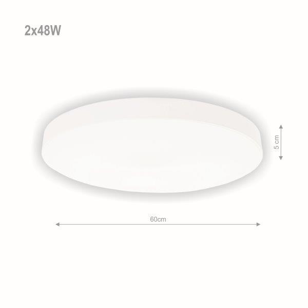 Lubinis šviestuvas TOPE BOSTON, 48 W - ermitazas.lt