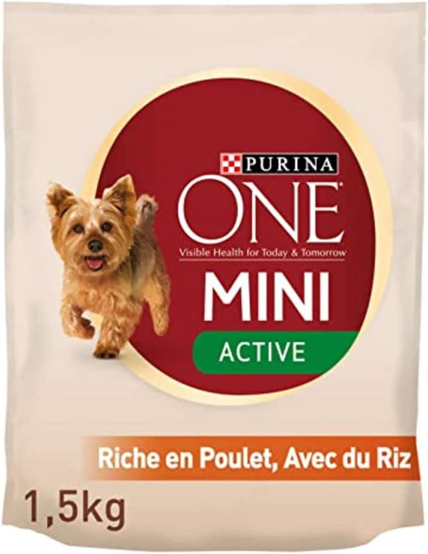 Sausas ėdalas šunims ONE Mini Active, su vištiena ir ryžiais, 1,5 kg ...