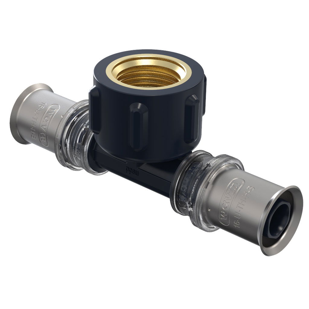 Presuojamas trišakis WAVIN Tigris K5, DN20 x 1/2 x 20, vidinis sr. - ermitazas.lt