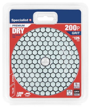 Deimantinis šlifavimo diskelis SPECIALIST+, 125 mm, 200P, universalus ...