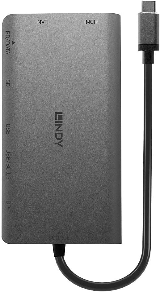 Įvesties / išvesties stotelė USB-C / MINI SINGLE 4K 43323 LINDY ...