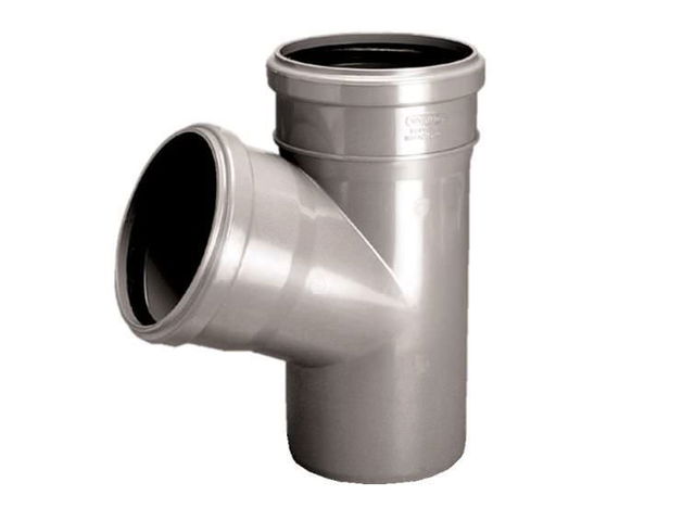 PVC vidaus kanalizacijos trišakis WAVIN, DN110 x 110 x 67° - ermitazas.lt