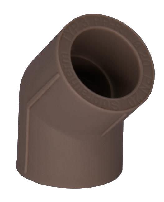PPR alkūnė GALLAPLAST, DN20 x 45° - ermitazas.lt