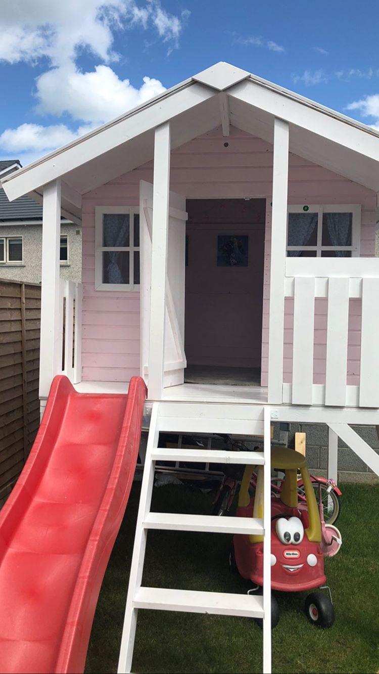 Medinis vaikų žaidimų namelis Spinduliukas - ermitazas.lt