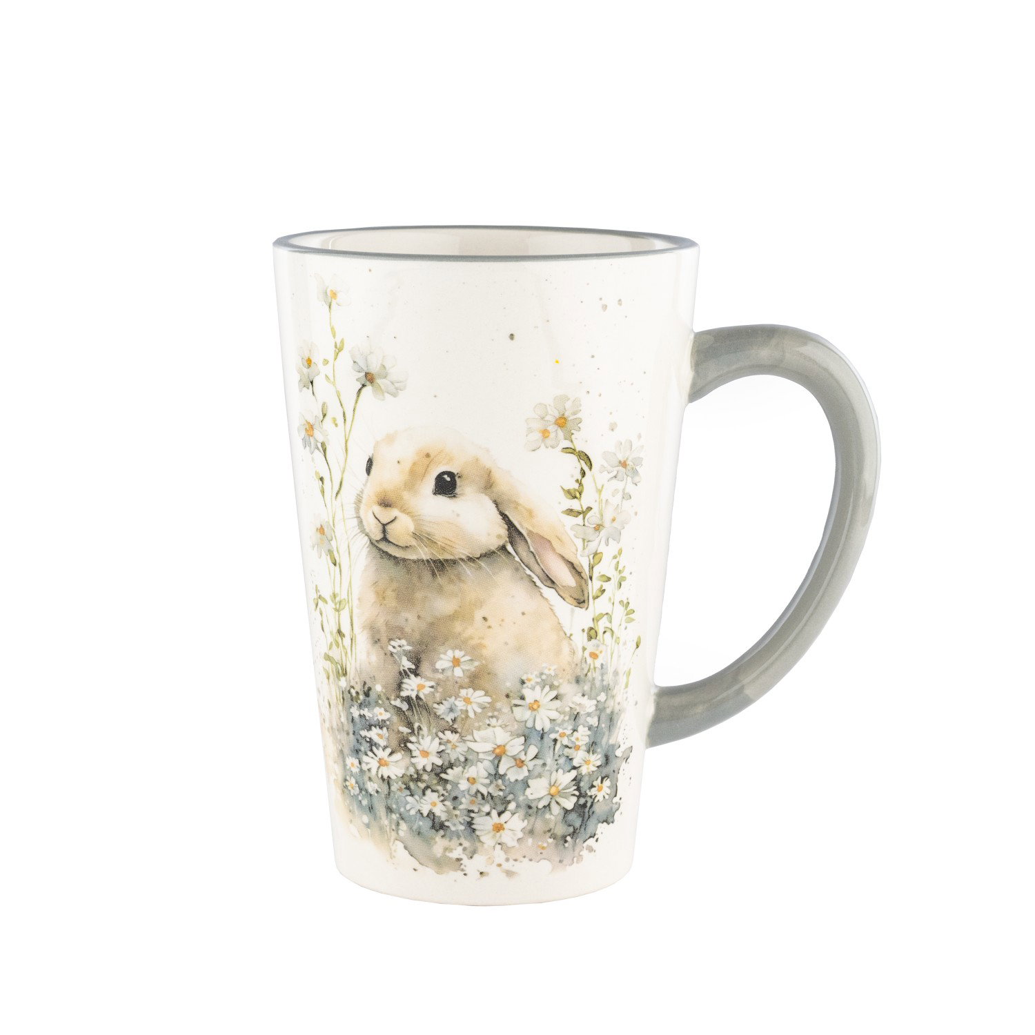 Puodelis ILAJA RABBIT, kreminė, 530 ml - ermitazas.lt