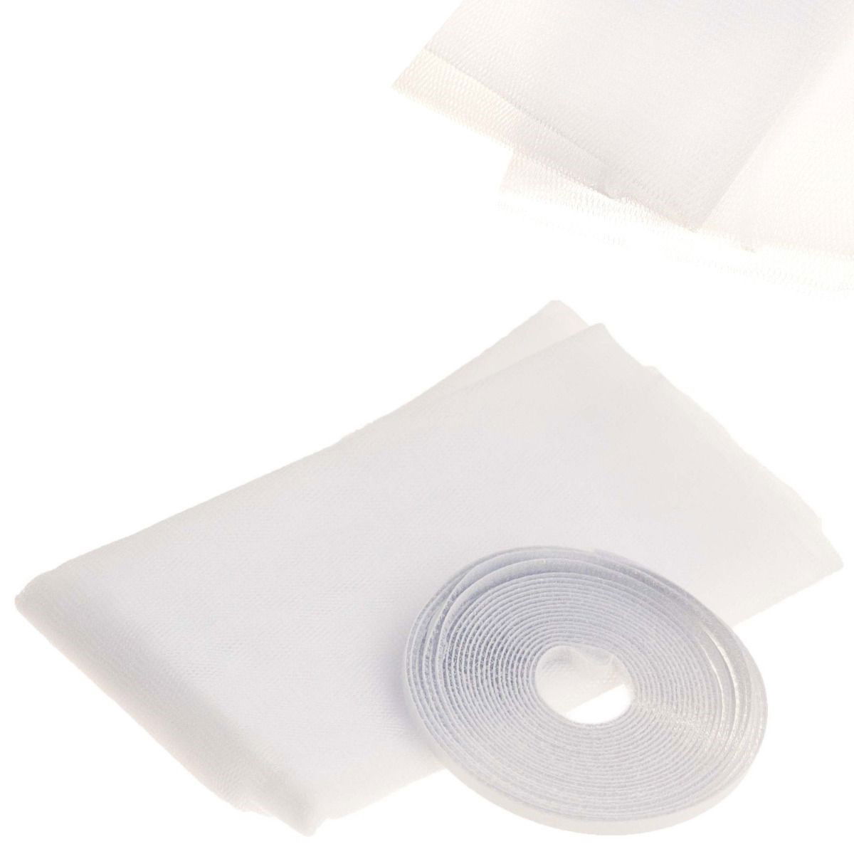 Tinklelis nuo vabzdžių langams, 150x130 cm, baltas - ermitazas.lt