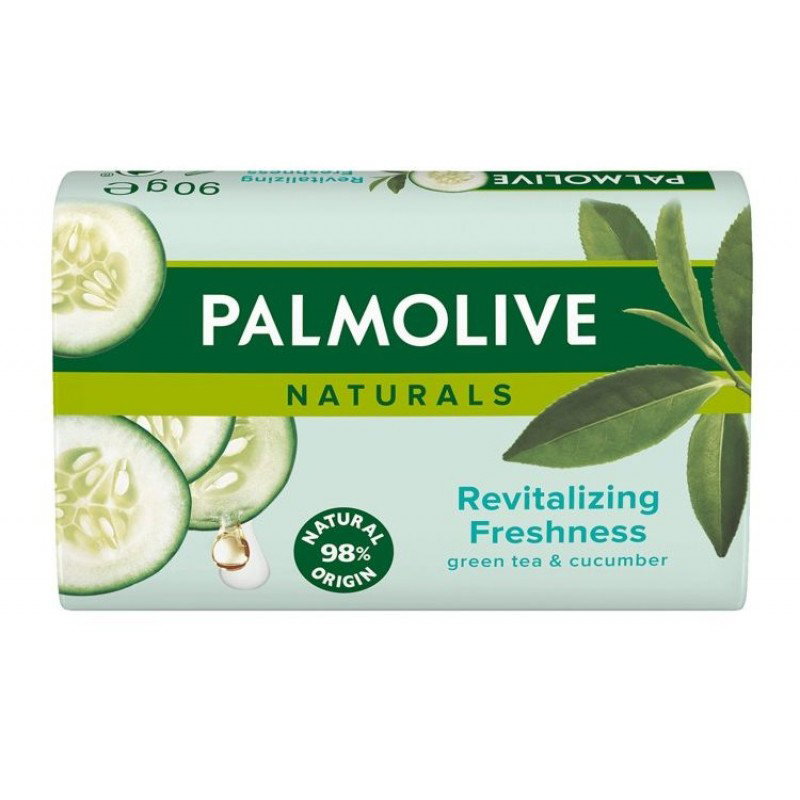 Kietas muilas PALMOLIVE Green Tea & Cucumber, 90 g - ermitazas.lt