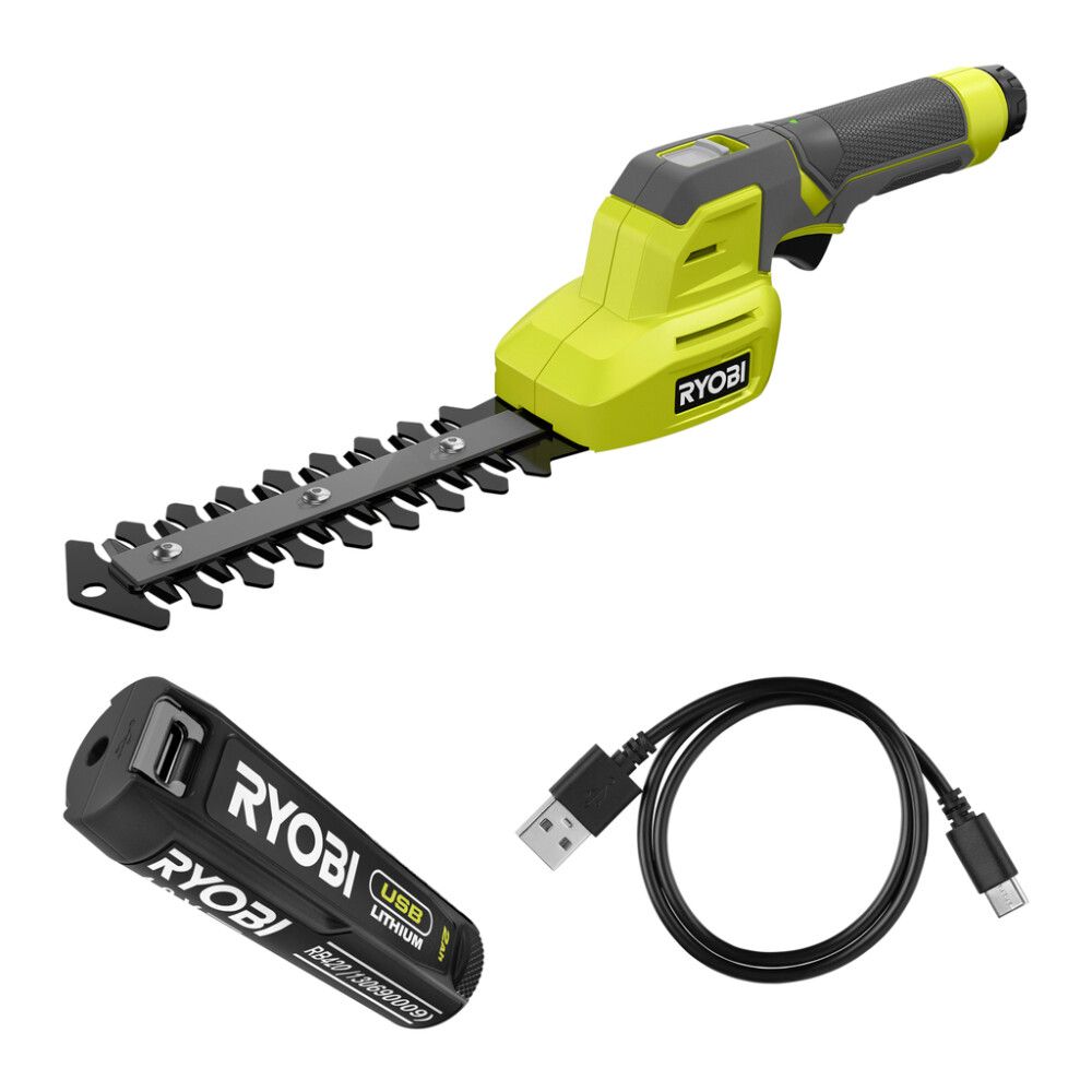 Akumuliatorinės žolės-gyvatvorių žirklės RYOBI RY4CGSA-120, 4,0 V, 2,0 ...