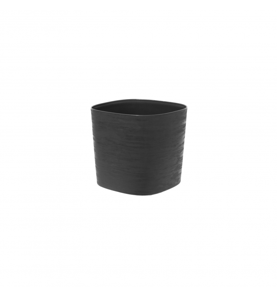 Plastikinis vazonas TERA CAPRI 29, juodos sp,. 29 x 27 cm - ermitazas.lt