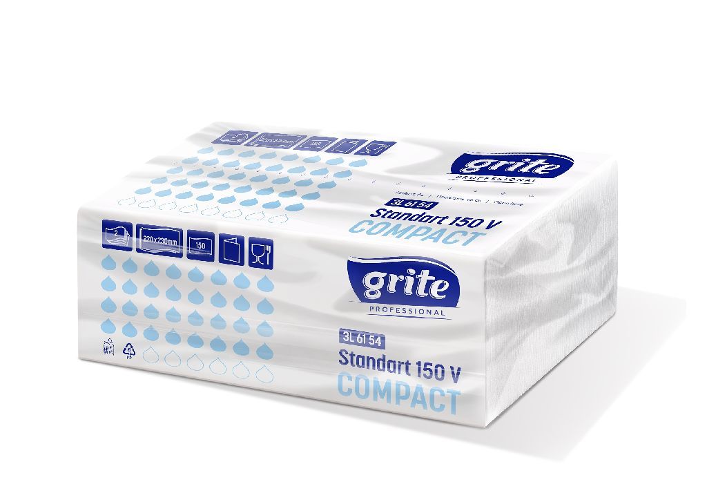 Industrinės servetėlės GRITE Standart Compact 150 V - ermitazas.lt