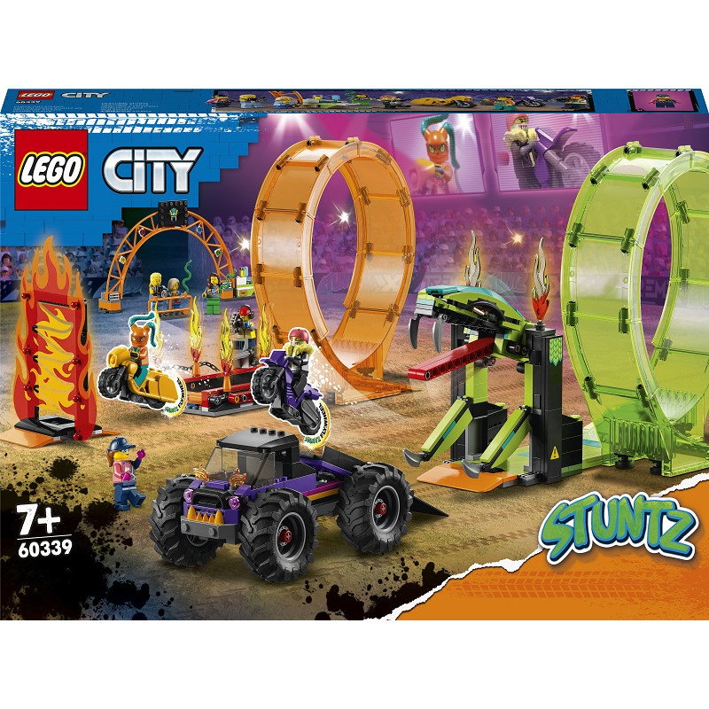 Konstruktorius LEGO City Double Loop Stunt Arena - ermitazas.lt