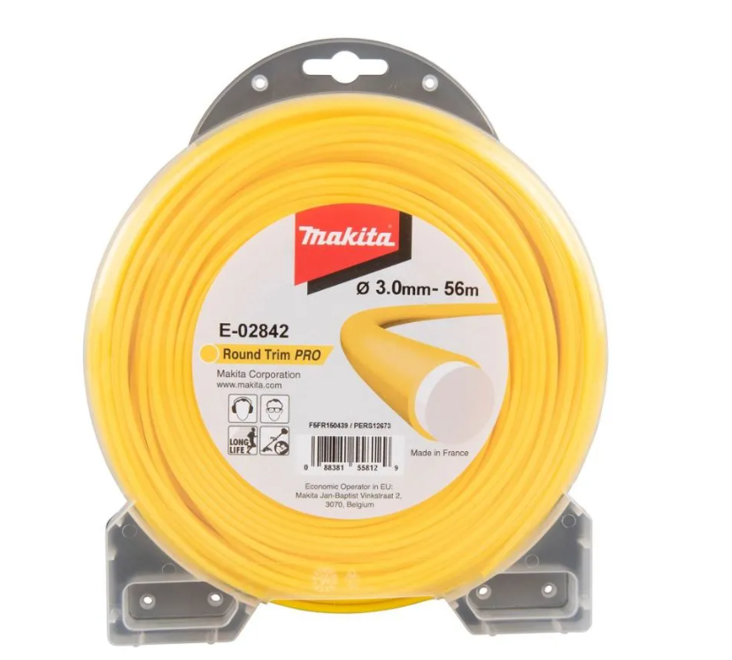 Apvalus žoliapjovės pjovimo lynas MAKITA Pro, 3,0 mm x 56 m - ermitazas.lt