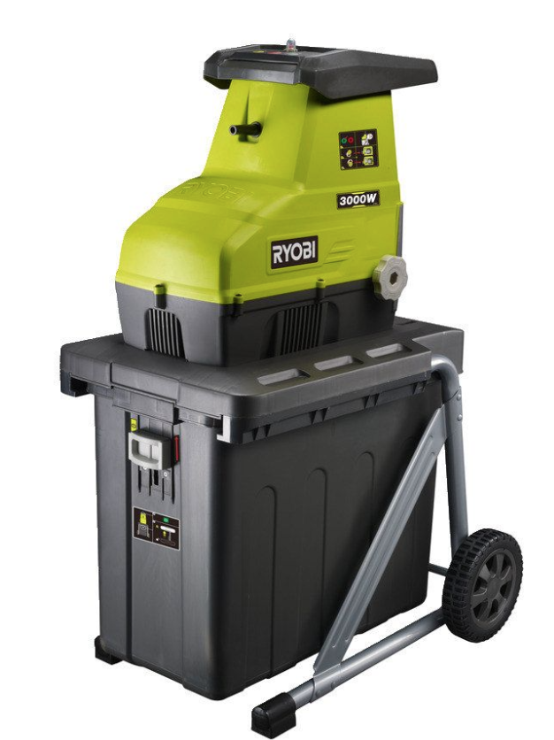 Šakų smulkintuvas RYOBI RSH3045U, 3000 W, maks. šakų storis 45 mm, 55 l ...