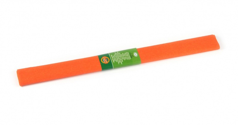 Krepinis popierius K-I-N, 12- ryškiai oranžinis - ermitazas.lt
