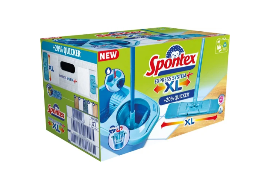 Valymo rinkinys SPONTEX Express system + XL, 1 vnt - ermitazas.lt