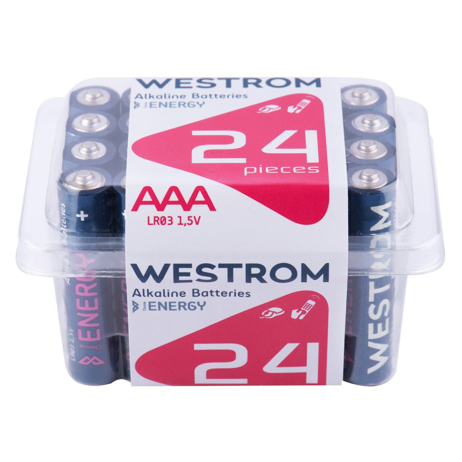 Elementai WESTROM, AAA, LR03, šarminiai, 24 vnt - ermitazas.lt