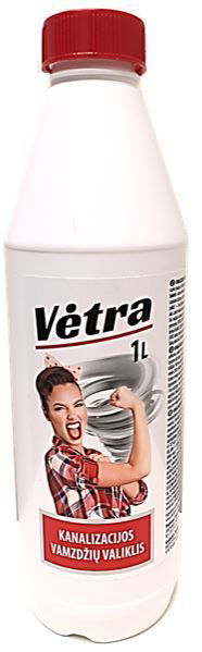 Kanalizacijos vamzdžių valiklis VĖTRA, 1L - ermitazas.lt
