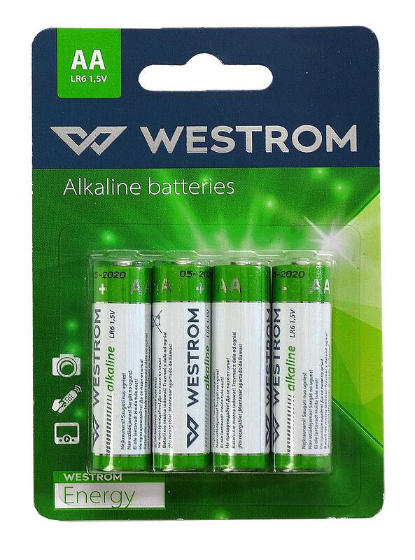 Elementai WESTROM, AA, LR6, šarminiai, 8 vnt - ermitazas.lt