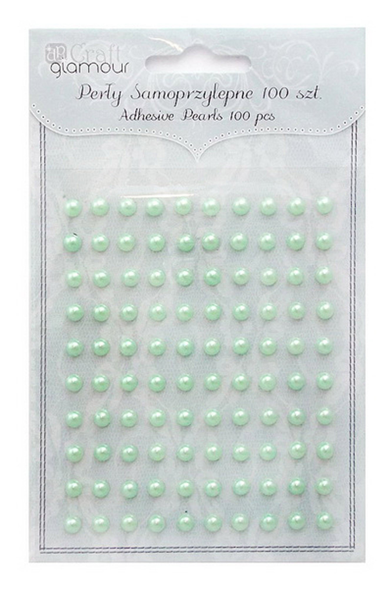 Lipnūs perlai, 5 mm, 100 vnt., MINT - ermitazas.lt