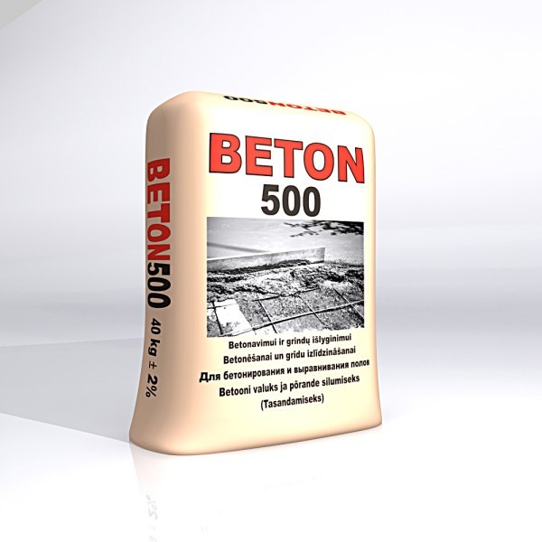 Betonas BETON500, nuo 30 mm, 40 kg - ermitazas.lt