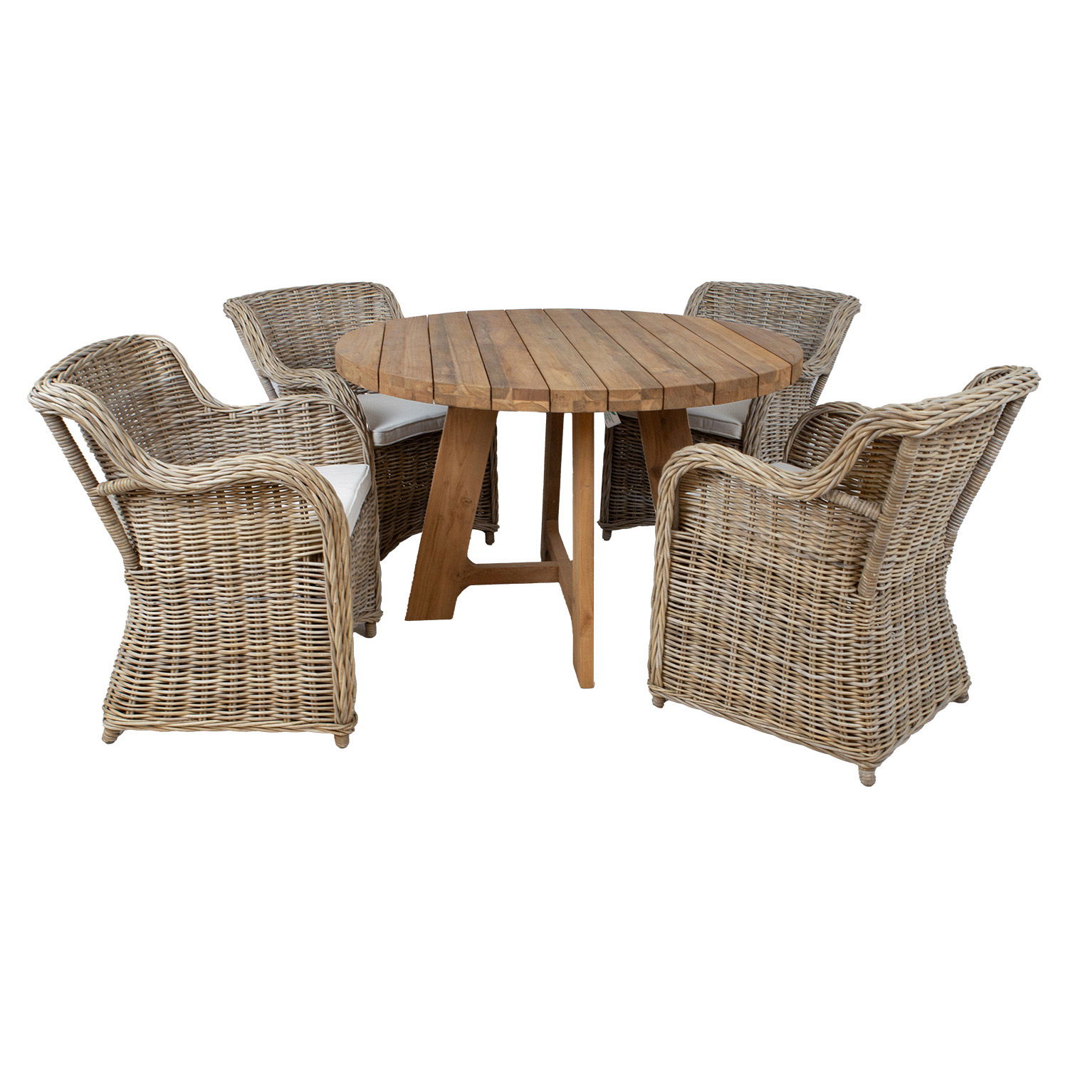 Lauko baldų komplektas KATALINA, ruda - ermitazas.lt